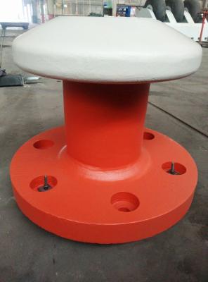 China Round Base 350 KN Marine Ports Marine Mooring Bollard 12 Months Warranty for sale