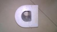 China White Natural Rubber Marine D Type Fender For Port / Ship Alongside / Docking for sale