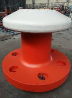China Cast Steel Mooring Components Round Head Marine Mooring Bollard 5 - 200 Ton SWL for sale