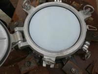 China Marine Steel Weathertight Portlight Welded Type Marine Ship Side Scuttles for sale