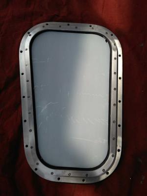 China Marine Weathertight Aluminum Rectangular Tugboat Fixed Wheelhouse Windows for sale