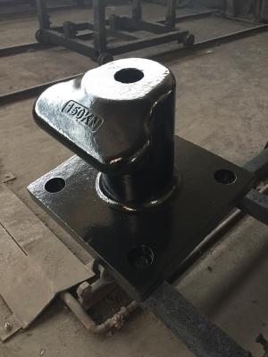 China Marine Port Cast Steel Mooring Components SWL 150 KN Mooring Bollard for sale