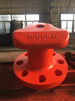 China OEM Mooring Components Carbon Steel 1000KN Working Load Marine Tee Head Bollard for sale