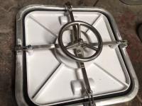 China Quick Opening Marine Hatch Cover Weathertight Aluminum Embedded Type Hatch Cover for sale