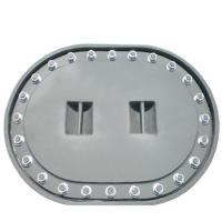 China Stainless Steel Ship Manhole Cover Round Angle Watertight / Weathertight for sale
