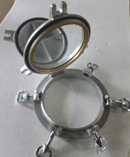 China Storm Shutter Hinged Circle Marine Windows Fixed Marine Scuttle for sale