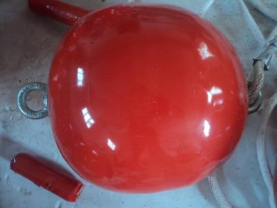 China Plastic Foam Solid Marine Float Buoy Balls For Inland Offshore Waterway for sale