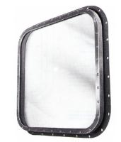 China Rectangular Portlight Boat Aluminum Steel Marine Windows , Fixed Windows for sale
