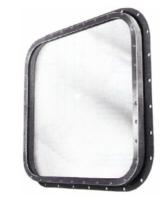China Rectangular Portlight Boat Aluminum Steel Marine Windows , Fixed Windows for sale