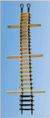 China Wood Rubber Material Marine Pilot Rope Ladder Boarding Ladders for Boats for sale