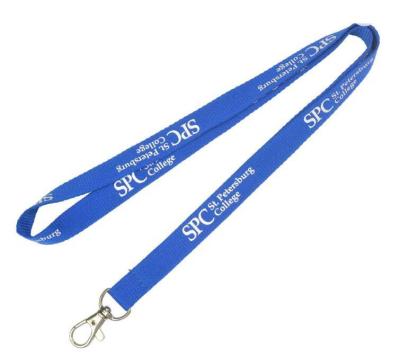 China Custom Polyester Lanyards with Silk Screen Imprint 10-25mm Width 800-920mm Length for sale