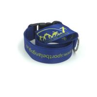 China Custom Dye Sublimation Polyester Lanyard 20mm Width with Key Ring and Buckle for Company Branding for sale