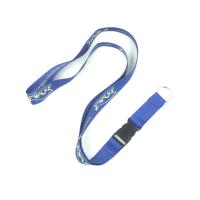 China Custom Dye Sublimation Polyester Lanyard 20mm Width with Key Ring and Buckle for Company Branding for sale