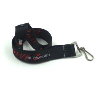 China Custom Printed Polyester Lanyard with Metal Safety Hook 20mm Width 990mm Length for sale