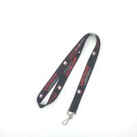China Custom Printed Polyester Lanyard with Metal Safety Hook 20mm Width 990mm Length for sale