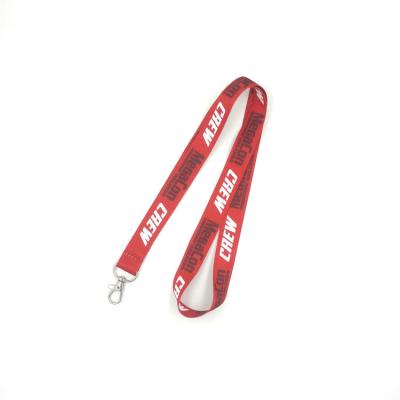 China Eco Friendly Polyester Lanyards 20mm Width Dye Sublimation Printing Custom Logo for sale