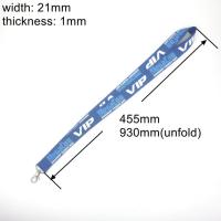 China 20mm Width Dye Sublimated Polyester Lanyard with Safety Breakaway 460mm Length for sale