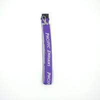 China Sublimation Printing Logo Woven Neck Lanyards Free Artwork Services With Clip for sale