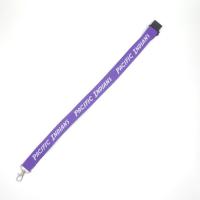 China Sublimation Printing Logo Woven Neck Lanyards Free Artwork Services With Clip for sale