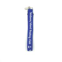 China Dark Blue Personalized Key Lanyards Advertising Items With Badge Clip for sale