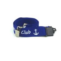 China Dark Blue Personalized Key Lanyards Advertising Items With Badge Clip for sale