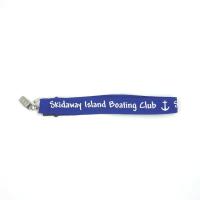China Dark Blue Personalized Key Lanyards Advertising Items With Badge Clip for sale