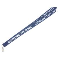 China Custom Logo SilkScreen Printing Polyester Lanyard 25mm Width 910mm Length for Exhibitions for sale
