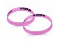 China Custom Glow in the Dark Silicone Wristband 202x12mm Green Blue Red Light for sale