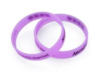 China Custom Glow in the Dark Silicone Wristband 202x12mm Green Blue Red Light for sale