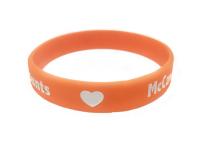 China Customized Logo Debossed Silicone Wristbands , Cool Silicone Wristbands For Event for sale