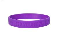 China Customized Debossed Sports Silicone Wristbands 202x12x2mm Solid Colors for sale