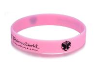 China Custom Glow in the Dark Silicone Bracelet Wristband 202x12x2mm OEM Logo for sale