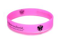 China Custom Glow in the Dark Silicone Bracelet Wristband 202x12x2mm OEM Logo for sale