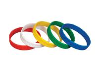 China Custom Silicone Wristband 190x12mm Promotional Adjustable Sports Bracelet for Events for sale