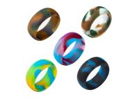 China Non Corrosiveness Silicone Awareness Bracelets 68x12x2mm Low Cadmium for sale
