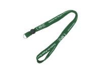 China Custom Printed Tubular Lanyard 1.5x90cm Polyester Neck Strap with Metal Hook for sale
