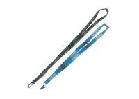 China White Silkscreen Logo Custom Tubular Lanyards 920x15mm Long Service Life for sale