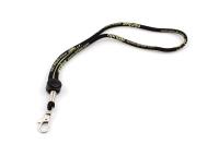 China Black Lanyard Neck Strap for ID Card Phones Camera , Custom Cord Straps Rope for sale