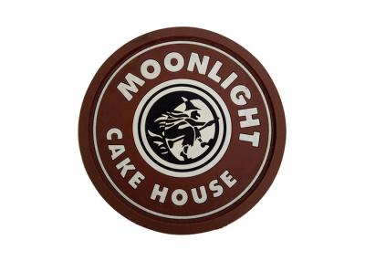 China Custom Silicone PVC Coasters Round Shape 4 Inch Heat Resistant Coffee Holder for sale