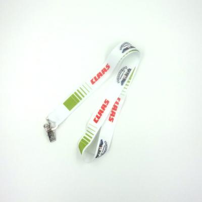 China Custom Dye Sublimation Polyester Lanyard 25mm Width 1mm Thickness Full Color Printing for sale