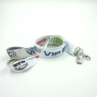 China Custom Dye Sublimation Polyester Lanyard 25mm Width 1mm Thickness Full Color Printing for sale