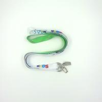 China Promotional Dye Sublimated Lanyards White Polyester Lanyard Gradient Color for sale
