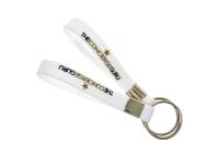 China White Soft PVC Keychains Customized Size Colorful Design Hog Toughness for sale