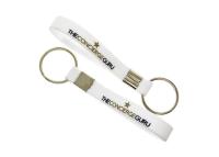 China White Soft PVC Keychains Customized Size Colorful Design Hog Toughness for sale