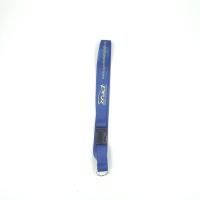 China Printed Blue Full Color Lanyards , Screen Printed Lanyards With Key Ring for sale