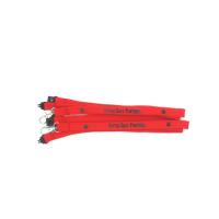 China Popular Red Custom Tubular Lanyards Polyester Material Silkscreen Printing Logo for sale
