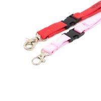 China Custom Polyester Tubular Lanyards 530mm 1060mm Safety Breakaway Thumb Trigger for sale