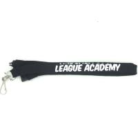 China Personalized Black Custom Tubular Lanyards Printed Neck Strap With Swivel J Hook for sale