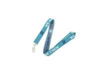 China Polyester Material Custom Woven Lanyards , Embroidery Safety Neck Lanyard for sale