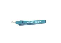 China Polyester Material Custom Woven Lanyards , Embroidery Safety Neck Lanyard for sale